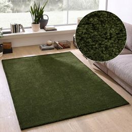 OTTO home Wollteppich &raquo;Gabbo Natur, Handgefertigt, Teppich, reine Wolle, meliert&laquo; rechteckig 14 mm H&ouml;he reine Wolle, Uni, Wohnzimmer, Schlafzimmer, 