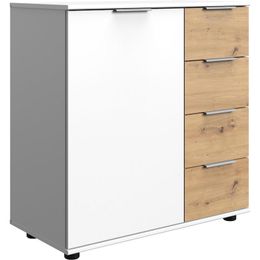 wimex Kombikommode &raquo;Gibraltar&laquo; in 2 Breiten wei&szlig; Holzwerkstoff B/H/T: 81cm x 83cm x 41cm, 4 Stk., 1 Stk.