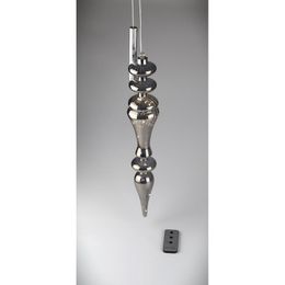 AM Design LED Dekoobjekt &raquo;Zapfen rauch zum H&auml;ngen&laquo; 9x47 cm silber H: 47cm
