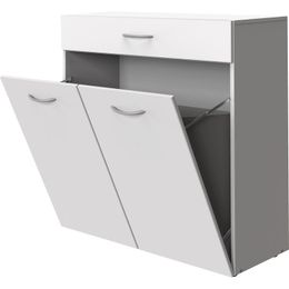 wimex Kombikommode &raquo;Multiraumkonzept&laquo; Schubk&auml;sten auf Metallschienen wei&szlig; Holzwerkstoff B/H/T: 80cm x 98cm x 40cm, 1 Stk., 2 Stk.