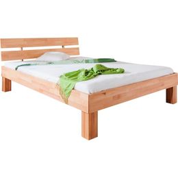 Relita Massivholzbett &raquo;Julia, Deal f&uuml;r begrenzte Zeit!&laquo; stabverleimte Buche, oberfl&auml;che ge&ouml;lt, verschiedene Breiten beige Liegefl&auml;che L&auml;nge B: 200cm x 100cm,