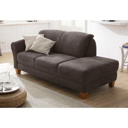 OTTO home Recamiere &raquo;Gotland&laquo; wahlweise Armlehne links oder rechts, in drei Bezugsqualit&auml;ten braun Struktur (100% Polypropylen);Luxus-Microfaser (100%