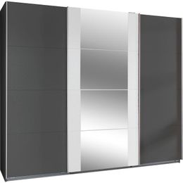 wimex Schwebet&uuml;renschrank &raquo;Bern Schiebet&uuml;renschrank&laquo; Schrank mit zus&auml;tzlicher Innenausstattung, Garderobe wei&szlig; Holzwerkstoff B/H/T: 270cm x 210cm x 64cm, 