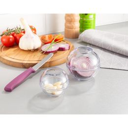 Ruco Frischhaltedose Frischhaltekugeln f&uuml;r Zwiebeln und Knoblauch transparent Kunststoff &Oslash; 9cm