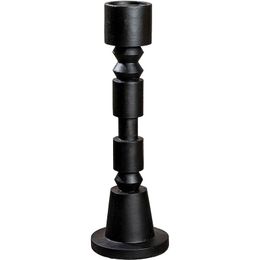 Casablanca by Gilde Standkerzenhalter &raquo;Kerzenleuchter Phillip&laquo; 1-flammig, aus Polyresin schwarz Polyresin (Kunststein) B/H/T: 74cm