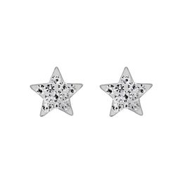 Firetti Damen Paar Ohrstecker &raquo;Schmuck Geschenk Silber 925 Ohrschmuck Stern&laquo; mit Kristallstein silber Silber 925 (Sterlingsilber)