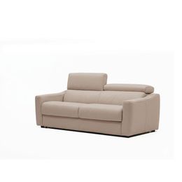 Egoitaliano Schlafsofa &raquo;STRIKE, Made in Italy-Designsofa mit Dauerschlaffunktion,Breite 195 cm&laquo; Schlafsofa aus Echtleder Bull mit verstellbaren Kopfst&uuml;tzen Leder 