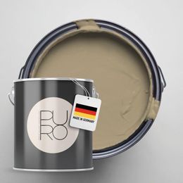 A.S. Cr&eacute;ation Wandfarbe &raquo;Premium Innenwandfarbe PURO Tuchmatt soothing brown&laquo; ideal f&uuml;r Wohnzimmer, Schlafzimmer, Flur und K&uuml;che, Farbwelt Braun beige 2,5 l 2,5ml