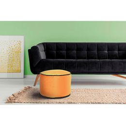 Kayoom Stauraumhocker &raquo;Pouf Taj Mahal 125, trendige samtige Oberfl&auml;che&laquo; 1 Stk. tlg. samtweich, farbig, modern, orientalisches Design braun Bezug: 100% 