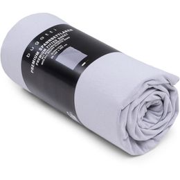 Bugatti Spannbettlaken &raquo;PREMIUM, Baumwolle mit Elasthan, 180 g/m&sup2;&laquo; blickdicht und dehnbar grau Jersey-Elasthan, Obermaterial: 97% Baumwolle, 3% 
