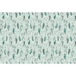 ARCHITECTS PAPER Fototapete &raquo;Atelier 47 Boho Feather 2&laquo; mehrfarbig glatt Vlies, Wand, Schr&auml;ge, Decke bunt Vlies B/L: 4m x 2,7m