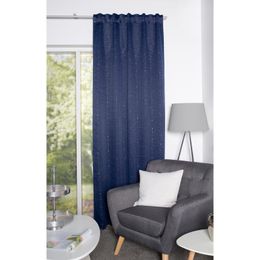 Home Wohnideen Vorhang &raquo;CIELO&laquo; Multifunktionsband 1 Stk. tlg. Kombibandschal CIELO mit Glitzerdruck blau Polyester 175cm, Multifunktionsband, 135cm
