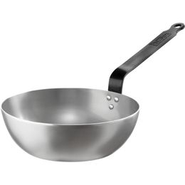 Pinti Inox PINTINOX Bratpfanne &raquo;Excalibur&laquo; Eisen Tief, mit Stiel, Induktion silber &Oslash; 28cm + H&ouml;he 8,6cm