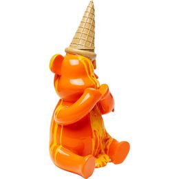 KARE Dekofigur &raquo;Sitting Gelato Bear&laquo; verschiedene Farben & Gr&ouml;&szlig;en orange Polyresin B/H/T: 18cm x 37cm x 16,5cm