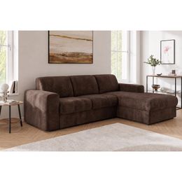 OTTO home Ecksofa &raquo;BORNHOLM 2.0 L-Form, Breite 220 cm, Verl&auml;ssliche Qualit&auml;t, Chenille&laquo; Recamiere links/rechts bestellbar, Bezug - Chenille oder 