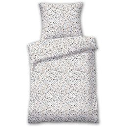 Dyckhoff Bettw&auml;sche &raquo;Ambra&laquo; 2 Stk. aus Weichfrottier silber Frottee, Obermaterial: 75% Baumwolle, 25% Polyester B/L: 135cm x 200cm, 1 Stk., 1 Stk., Frottee, B/