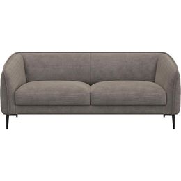 FLEXLUX 2,5-Sitzer &raquo;Belle Designsofa, Couch, bequem durch Kaltschaum im Sitz&laquo; Skandinavisches Design, In hochwertiger Verarbeitung braun 85% Polyester