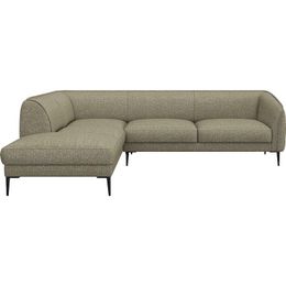 FLEXLUX Ecksofa &raquo;Belle Designsofa, L-Form, B/T 268/209 cm&laquo; Skandinavisches Design, In hochwertiger Verarbeitung gr&uuml;n 62% Polyester/17%Cotton/14%
