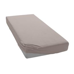 Elegante Spannbettlaken &raquo;Mako-Jersey&laquo; in hochwertiger Qualit&auml;t mit Elasthan-Anteil blau Mako-Jersey, Obermaterial: 97% Baumwolle, 3% Elasthan 1 Stk., Mako-