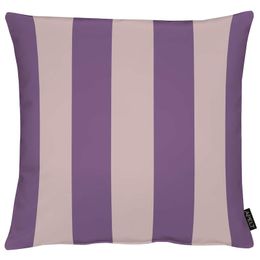 Apelt Dekokissen &raquo;Stripe&laquo; inclusive Soft-Kissenf&uuml;llung 100% PES lila Polyester B/L: 45cm x 45cm, 1 Stk.