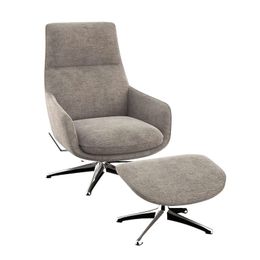 FLEXLUX Drehsessel &raquo;Marinella, Relaxsessel, Entspannung mit Premium-Komfort&laquo; Liegefunktion, drehbar, Fu&szlig; Alu, OTTOs Choice 100% Polyester Chenille, B/