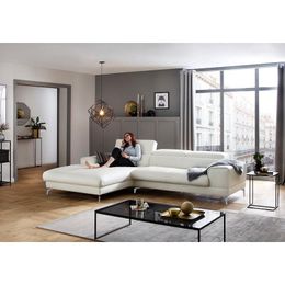 W.Schillig Ecksofa &raquo;piedroo, Designsofa mit tollem Sitzkomfort, bequem und elegant, L-Form&laquo; Kopfteilverstellung, wahlweise mit Sitztiefenverstellung, 