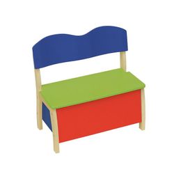 Roba Truhenbank &raquo;Kindertruhenbank, bunt&laquo; bunt MDF, Massivholz B/H/T: 62cm x 62cm x 33cm