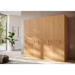 Home Affaire Kleiderschrank &raquo;L&eacute;opoldine aus Kernbuche, erh&auml;ltlich in verschiedenen Breiten&laquo; Massivholz-Kleiderschrank, im 50 cm Raster planbar 