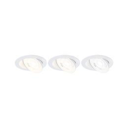 Paulmann LED Einbauleuchte &raquo;LED Einbauleuchte White Select Aumus 3xSet 5W 700lm 2300V 2700 - 6500K&laquo; 3 Stk. Tageslichtwei&szlig; Memoryfunktion, mehrere 