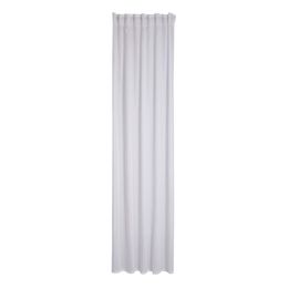 HOMING Vorhang &raquo;Feles&laquo; verdeckte Schlaufen 1 Stk. tlg. Fertigschal wei&szlig; Polyester 245cm, verdeckte Schlaufen, 140cm