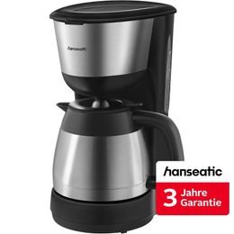 Hanseatic Filterkaffeemaschine &raquo;HCM9001TJSD&laquo; 1 l Kaffeekanne Papierfilter 1x4 inkl. 3 Jahre Herstellergarantie schwarz 1 l, 8 Filterkaffeemaschine