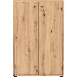 FORTE Kommode &raquo;Tempra, Kommode, 2 T&uuml;ren, viel Stauraum, H&ouml;he 111,1 cm&laquo; braun B/H/T: 73,7cm x 111,1cm x 34,8cm, 2 Stk.