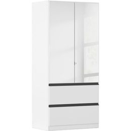 Rauch Dreht&uuml;renschrank &raquo;Kleiderschrank Schrank Garderobe COSTA in den Breiten 91/136/181 cm&laquo; in 3 Ausstattungen BASIC/CLASSIC/PREMIUM, mit Spiegel, 