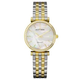 Jacques Lemans Damen Quarzuhr &raquo;Milano Diamond&laquo; Armbanduhr, Damenuhr, Edelstahlarmband, Lab Grown Einheitsgr&ouml;&szlig;e