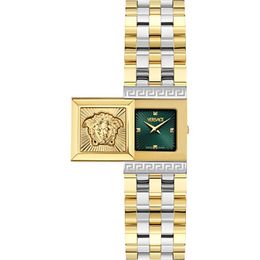 Versace Damen Quarzuhr &raquo;Versace REVEAL&laquo; Armbanduhr, Damenuhr, Swiss Made, Edelstahlarmband, analog gold Einheitsgr&ouml;&szlig;e