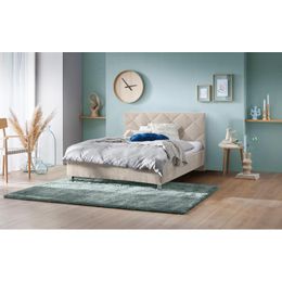 Westfalia Schlafkomfort Polsterbett &raquo;Padua&laquo; mit Rautensteppung, 3 verschiedene Matraztenarten w&auml;hlbar beige Bezug 100% Polyester, Polsterung: Polsterwatte, Material Gestell: 