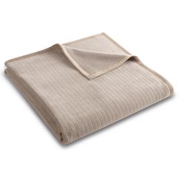 Biederlack Wohndecke &raquo;Feel Cord&laquo; mit sch&ouml;ner Hoch-Tief-Struktur beige Baumwolle, Polyacryl, Polyester B/L: 150cm x 200cm