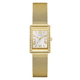 Guess Damen Quarzuhr &raquo;BONNET&laquo; Armbanduhr, Damenuhr, Edelstahlarmband, analog Einheitsgr&ouml;&szlig;e