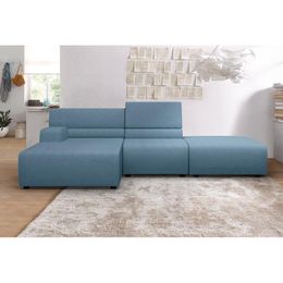 Egoitaliano Ecksofa &raquo;Babouche, Designsofa mit au&szlig;ergew&ouml;hnlichem Sitzkomfort zum Wohlf&uuml;hlen&laquo; blau Luxus-Micofaser Lederoptik (100% Polyester) ist ein neues 