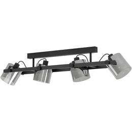 Eglo LED Deckenleuchte &raquo;HORNWOOD 2 Deckenlampe - Stahl, Holz - E27 - 4X40W - IP20&laquo; E27 1 Stk. Wohzimmerlampe, Esszimmerlampe, Flur, Schlafzimmer, 