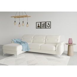 Sit & More sit&more Ecksofa &raquo;Sinatra L-Form&laquo; mit Recamiere, optinal mit Kopfteilverstellung und Armteilfunktion beige 98% Polyester, 2% Polyamid B/H/T: 258cm x 