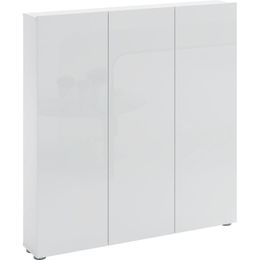 Home Affaire Schuhschrank &raquo;Tozzi&laquo; wei&szlig; FSC -zertifizierter Holzwerkstoff wei&szlig;, B/H/T: 110,2cm x 115cm x 18,6cm, T&uuml;ren: 3 Stk.