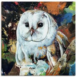 Artland Wandbild &raquo;Seraphina&laquo; Eulen 1 Stk. tlg. als Alubild, Leinwandbild, Poster, Wandaufkleber in verschied. Gr&ouml;&szlig;en Leinwand B/H/T: 70cm x 70cm, Leinwandbild