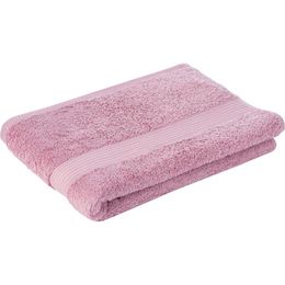 G&ouml;zze Badetuch &raquo;New York&laquo; moderne Uni-Farben, strukturierte Borte, 100% Baumwolle, in 2 Gr&ouml;&szlig;en rosa Frottier, Obermaterial: 100% Baumwolle B/L: 100cmx150cm,