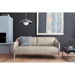 W.Schillig 2,5-Sitzer &raquo;sally Design-Sofa, Loungesofa, bequem, schmale Armlehnen, Breite 194cm&laquo; mit Metall-Winkelf&uuml;&szlig;en in Silber matt, Breite 194 cm 
