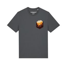 Watapparel T-Shirt ' Hiking in the mountains ' Herren Gr&ouml;&szlig;e L anthrazit / mischfarben