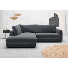 Home Affaire Ecksofa &raquo;Ecksofa Jiro, L-Form, gro&szlig;e Sitztiefe, Breite 252 cm&laquo; lose Sitz- & R&uuml;ckenkissen, weicher Polsteraufbau, komfortabel & modern 100
