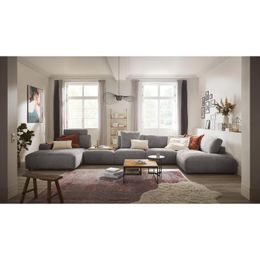 Musterring Wohnlandschaft &raquo;Lucia viel Platz, bequem, U-Form&laquo; Cord-Bezug, inklusive Kopfst&uuml;tze, Gesamtbreite 524 cm grau B/H/T: 504cm x 81cm x 204cm, Cord, 