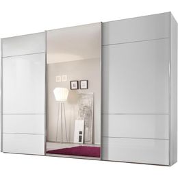 STAUD Schwebet&uuml;renschrank &raquo;Sonate Lucca mit Spiegel, Made in Germany&laquo; Mit vier verschiedenen Ausstattungsvarianten wei&szlig; Holzwerkstoff Wei&szlig; Dekor, B/H/