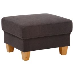OTTO home Polsterhocker &raquo;Conville&laquo; Passend zur Servie "Conville", mit Federkern grau 100% Polyester B/H/T: 63cm x 48cm x 74cm, Luxus-Microfaser 